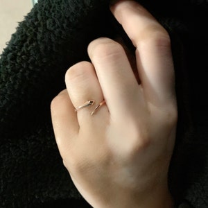 Chained Star Ring-dangling Star Ring-dainty Soft Chain Chic - Etsy