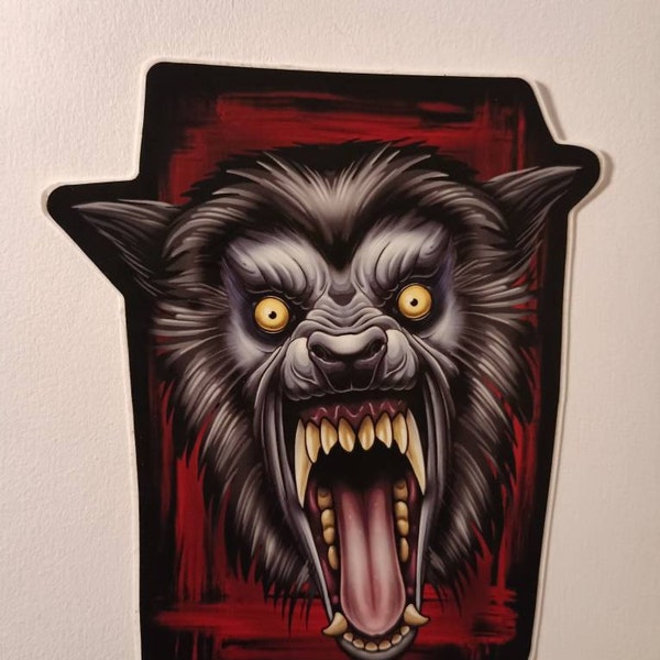 American Werewolf in London Halloween Vinyl Sticker - Etsy