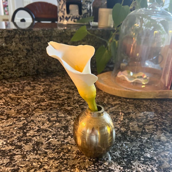 Pink Calla Lily Porcelain Flower, Custom Color Flowers, Purple Lily ...