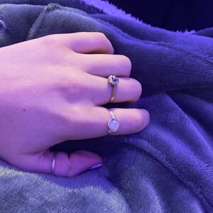 5 Black Midi Rings Black Knuckle Rings Midi Rings Knuckle | Etsy