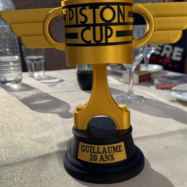 Personalized Piston Cup Cars Trophy - Custom Disney Cars Decoration - Etsy