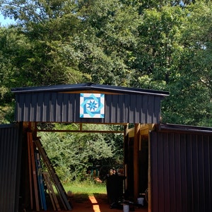 Carpenter's Wheel Barn Quilt Pattern, DIY Barn Quilt, Barn Quilt ...