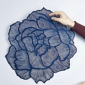 Paper Cut Artwork , Large Hand Cut Paper Art One Summer Evening ...