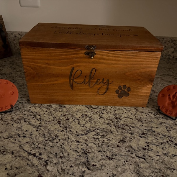 Cat Keepsake Box -cat Memorial Pet Urn -personalized Pet Urn -pet ...