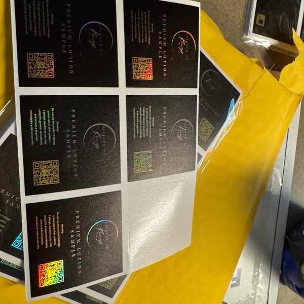 Personalized Metallic Gold Stickers 100% Waterproof, Custom Gold Label ...