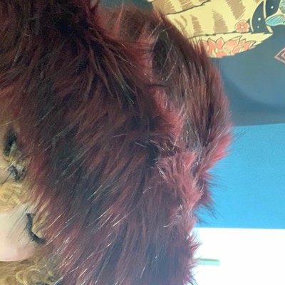 Extra Wide Wire Brim Black Fuzzy Bucket Hat-black Fur Hat-fake Fur Hat ...