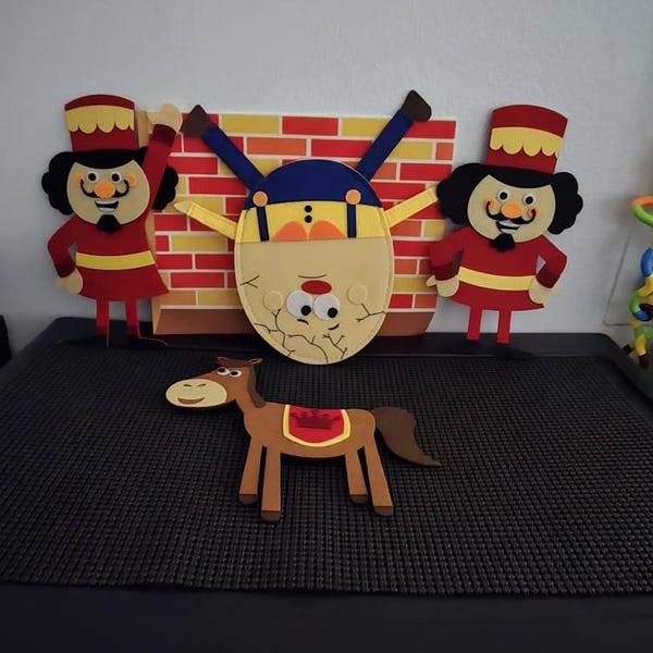 Humpty Dumpty Sat on a Wall Laser Cut Felt Story/hand Puppet/flannel ...
