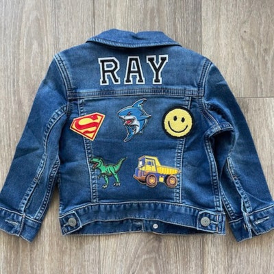 Mermaid Jacket Jean Girls Patch Jacket Custom Mermaid Girls Jacket ...