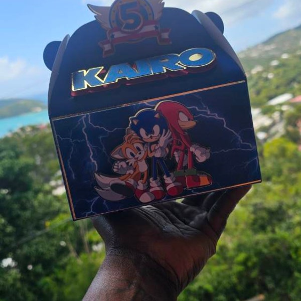 Sonic Gable Boxes Sonic the Hedgehog Sonic Party Boxes Sonic Party ...