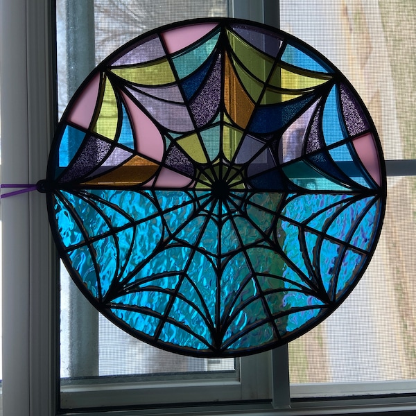 Wednesday's Window of Discovery Suncatcher / Stained Glass-like / Home ...