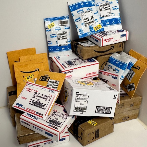 Instant Download USPS Priority Mail Box Miniature DIY Printable PDF ...