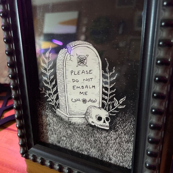 Death Plan - 5x7 Archival Dark Art Print - Death Positive Ink ...