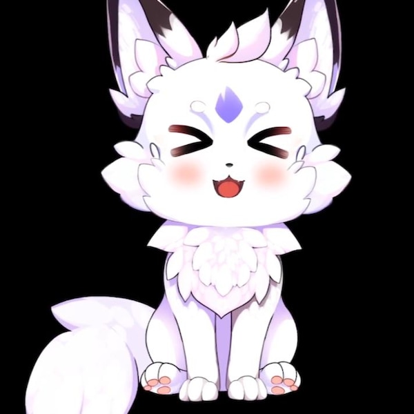 Customizable Live2d Vtuber | Anime Fox Model | Editable & Rigging ...