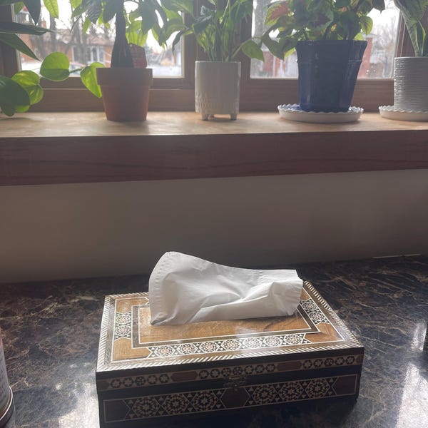 Rectangular Tray, Vintage Wood and Shell Inlay,handmade Square Serving ...