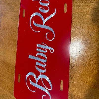 Ohio State Flag License Plate Car Tag Diamond Etched Engraved on Black ...