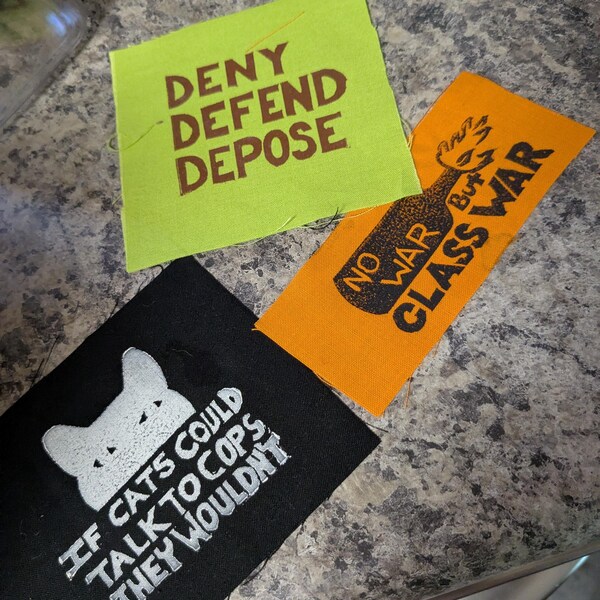 Deny Defend Depose Block Print Patch - Etsy