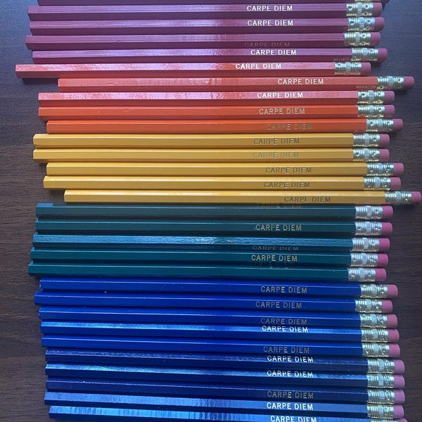 Pink Custom Pencils - 10 Personalized Pencils, Name Pencils, Customized ...