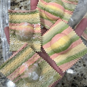 Ravioli Mold PYRAMIDS Sapele L601SA, Wooden Ravioli Mold, Handmade ...