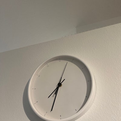 Simple Wall Clock, Black and White Clock, Minimalist Design, Less is ...
