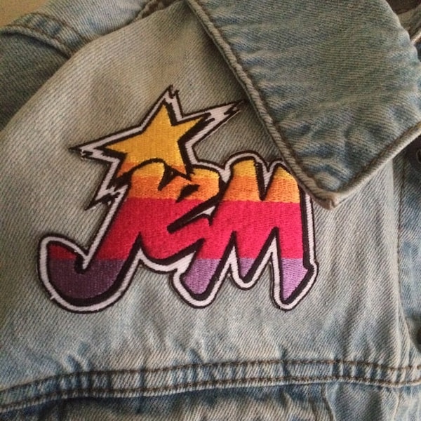 3.8" Truly Outrageous Jem and the Holograms Logo Iron on Patch ...