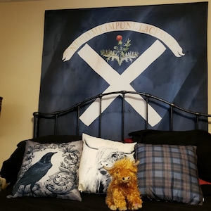 Jacobite Rebellion Flag Wall Hanging in 3 Sizes, Battle of Culloden ...