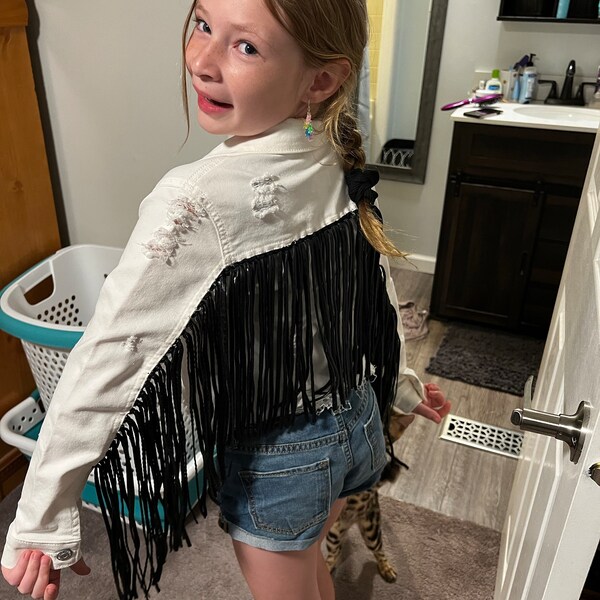 Silver Arm Fringe Jacket - Etsy