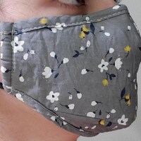 Reusable and Washable, Cotton Face Masks With a Filter Pocket and a ...