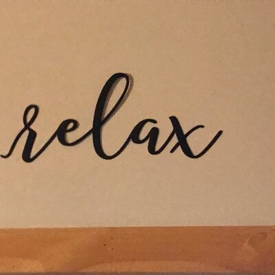 Relax Metal Sign Metal Wall Art relax Sign Metal Words - Etsy