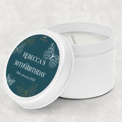 Dye Sublimation Metal Candle With Lid Mockup Add Your Own Image and ...