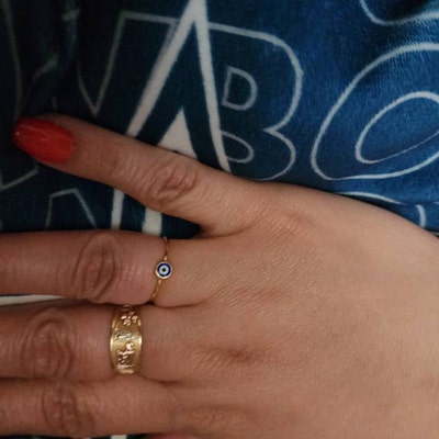 Cross Dangle Ring Tiny Cross Silver Cross Ring Religious - Etsy