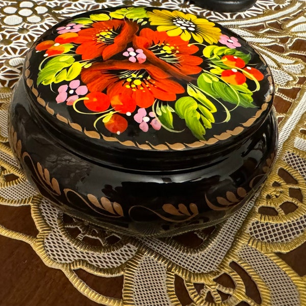 Ukrainian Lacquer Box, Handmade Decorative Casket Box, Hand Painted ...