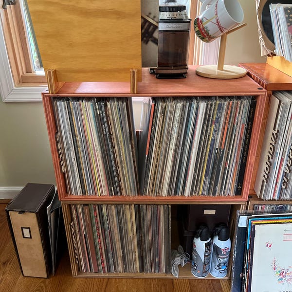 Vinyl Record Storage Crate // Record Crate // Vinyl LP Crate // Vinyl ...