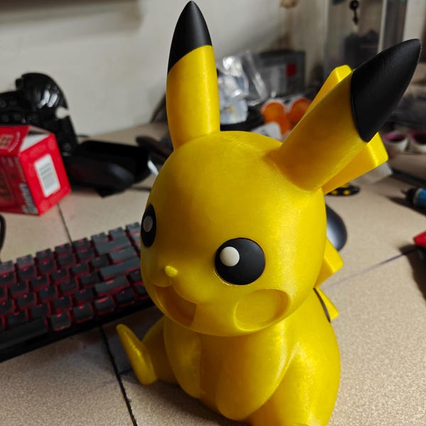 Pikachu STL - Multipart Pokémon 3D Print Model - STL & 3MF Files Design ...