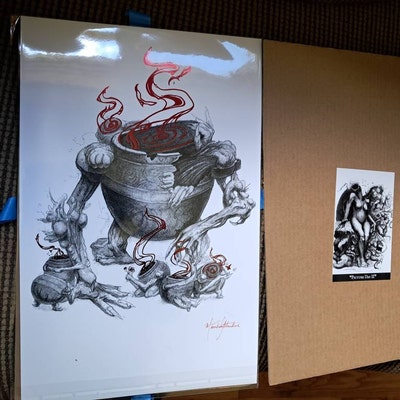 Alexander and His Pot Tots ELDEN RING 11 X 17 Red Foil Print - Etsy