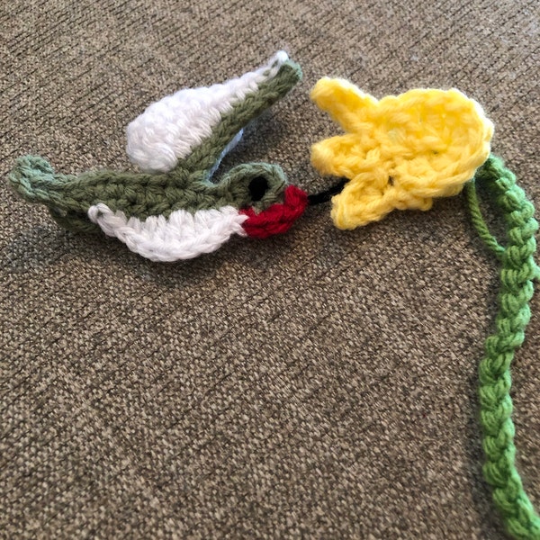 Hummingbird Applique - Crochet PATTERN PDF - Bird, Garden - Jayda ...