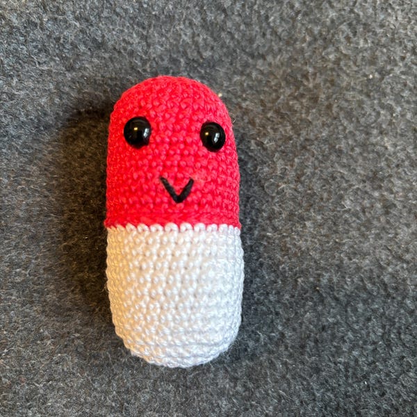 Amigurumi Pills Crochet Pattern, 4 Pill Sizes in 1 Crochet Pattern ...