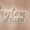 Stacked Custom Name Sign, Wood Name Sign, Nursery Sign, Nursery Letters ...