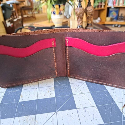 No-stitch Leather Bifold Wallet Pattern Video Tutorial on Youtube DIY ...