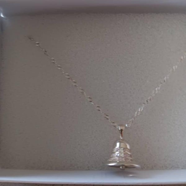 925 Sterling Silver Cancer Bell Charm Necklace - Support for Cancer ...