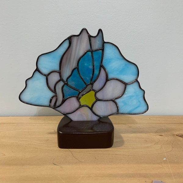 Stained Glass Pattern Butterfly Fan Lamp - Etsy