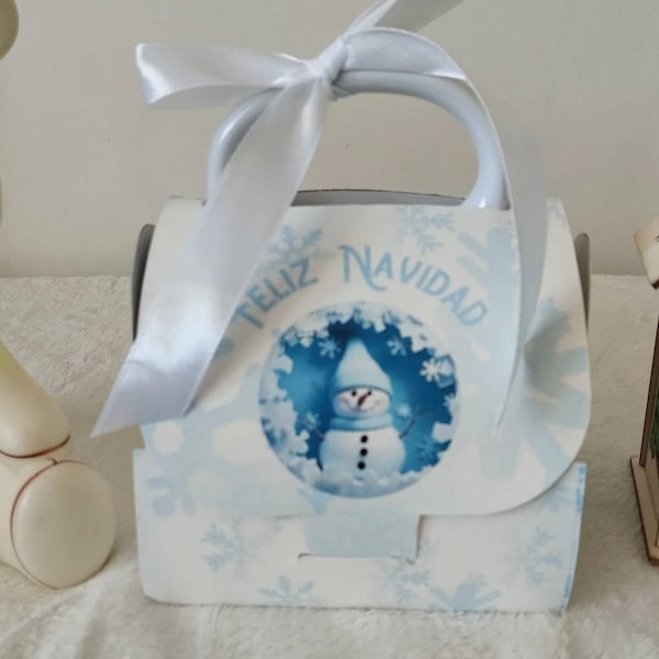 A4 Size Mug Box, Bag Design, Canva Template, Gift Box, Editable in ...