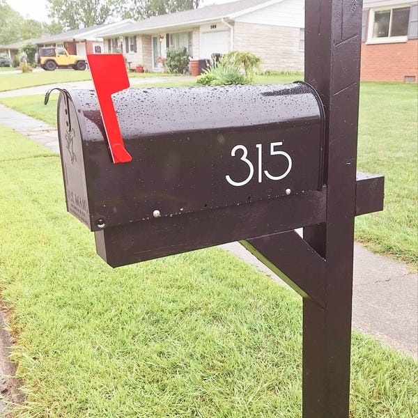 Custom Mailbox Lettering & Door Decal Set - Personalized Vinyl Decals ...