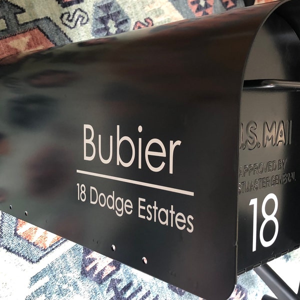 Custom Mailbox Address Numbers, Modern Mailbox Numbers, Mailbox Decals ...