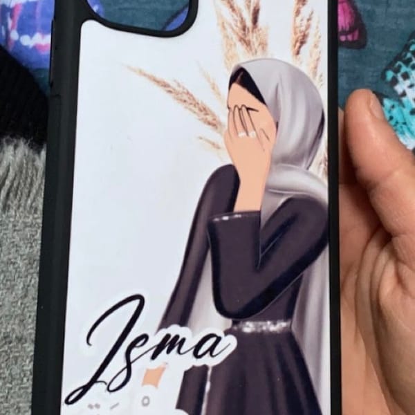 Personalised Hijabi Arabic Name Meaning Definition Phone Case Islamic ...