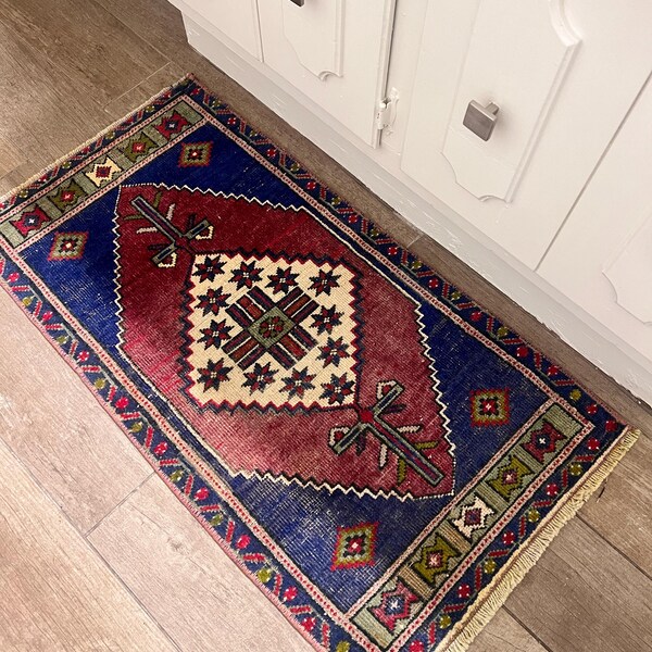 Runner Rugs Turkish Vintage Antique for Corridor 3.6x11.1 Ft Beige ...