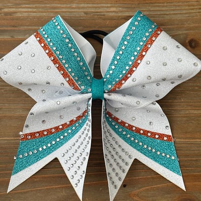 Custom College Cheer Bows Designed in Your Team Colors. Price Listed is ...