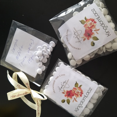 100 Pieces Bridal Ivory Button Fabric Button Satin Fabric Cover Button ...