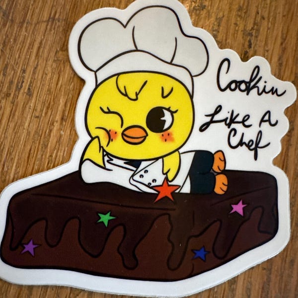 Straykids SKZOO Bbokari Brownie Chef Vinyl Sticker - Etsy