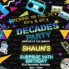 Decades Party Invitation, 2000s Party Invite, Decades Birthday Invites ...