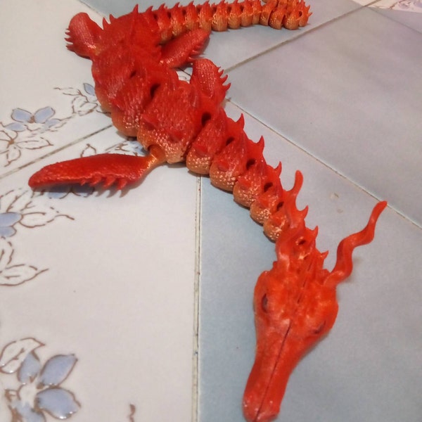 Cinder Snake Flexi Articulated Fidget Stim Sensory ASMR Animal Desk ...